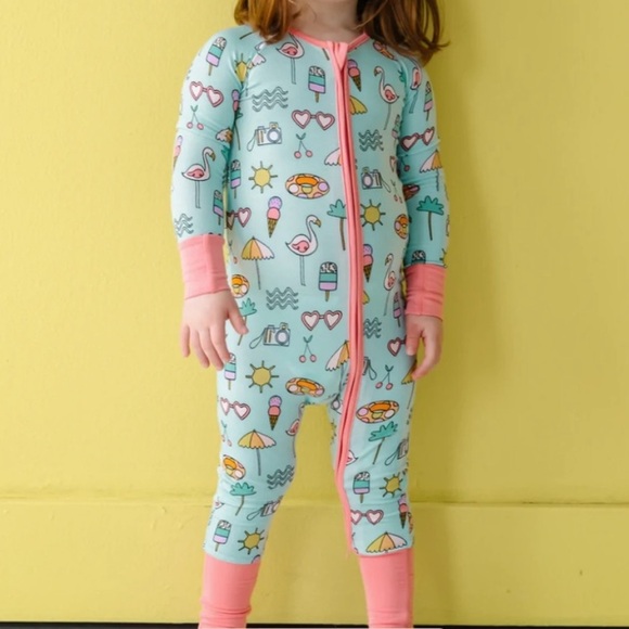 Little Sleepies | Pajamas | Little Sleepies Zippy In Pool Party Print ...